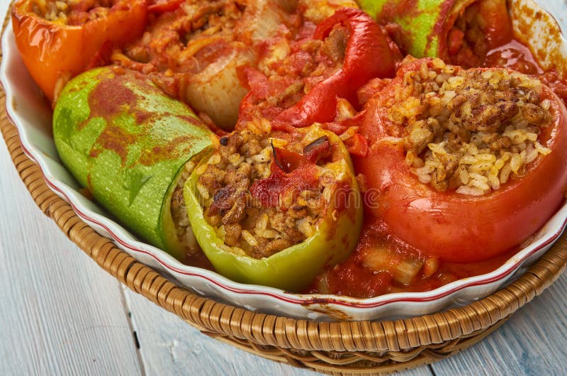 Tajin Mahshi stock image. Image of libyan, bell, dinner - 126601951