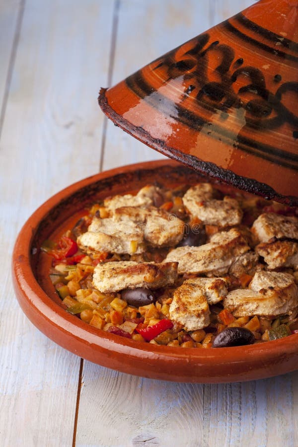Moroccan Tajin Chicken stock image. Image of tajine, food - 17374415