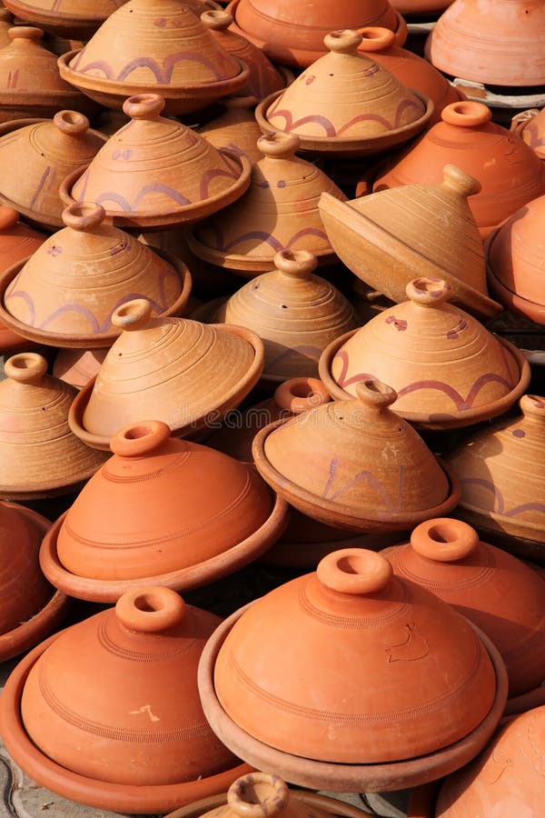 Marrakesh: Colorful Selection of Tajines, Traditional Pot and Dish ...