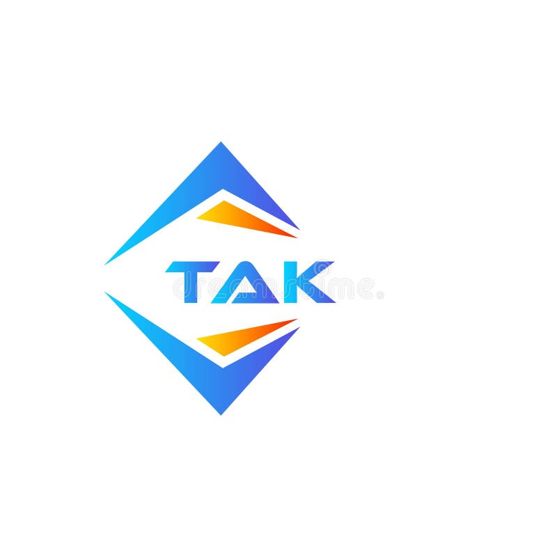 TAK Abstract Technology Logo Design on White Background. TAK Creative ...