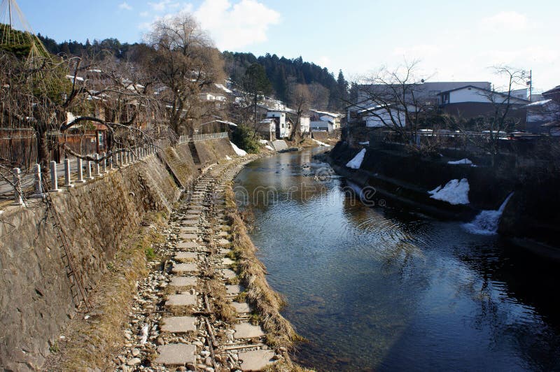 Takayama Town in Spring stock image. Image of takayama - 92287881