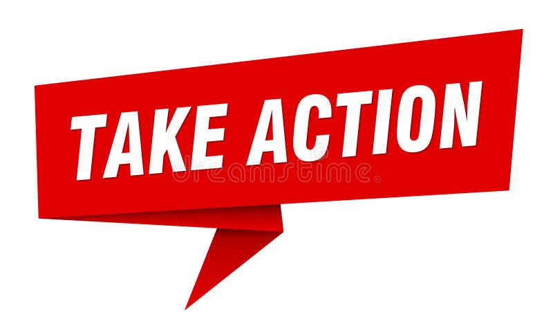 Take Action Banner. Take Action Speech Bubble, Label, Sticker, Sign ...