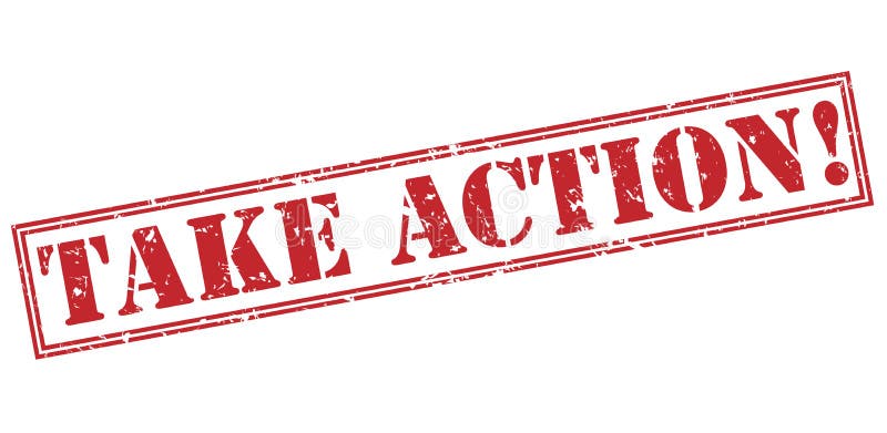 Take action blue stamp stock illustration. Illustration of background ...