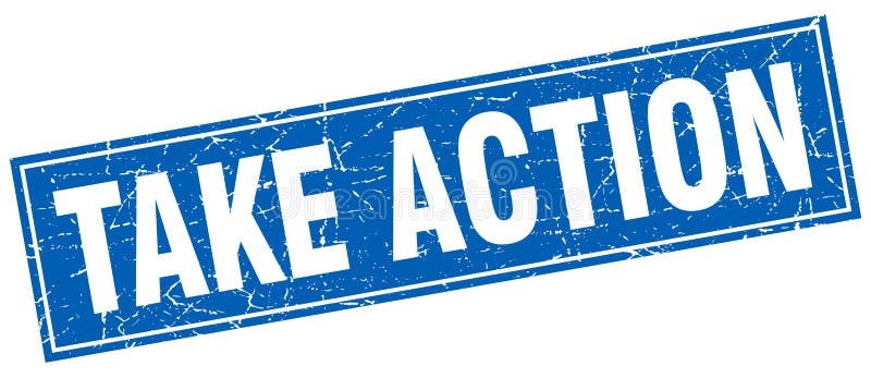 Take action stamp stock vector. Illustration of rubber - 125219131