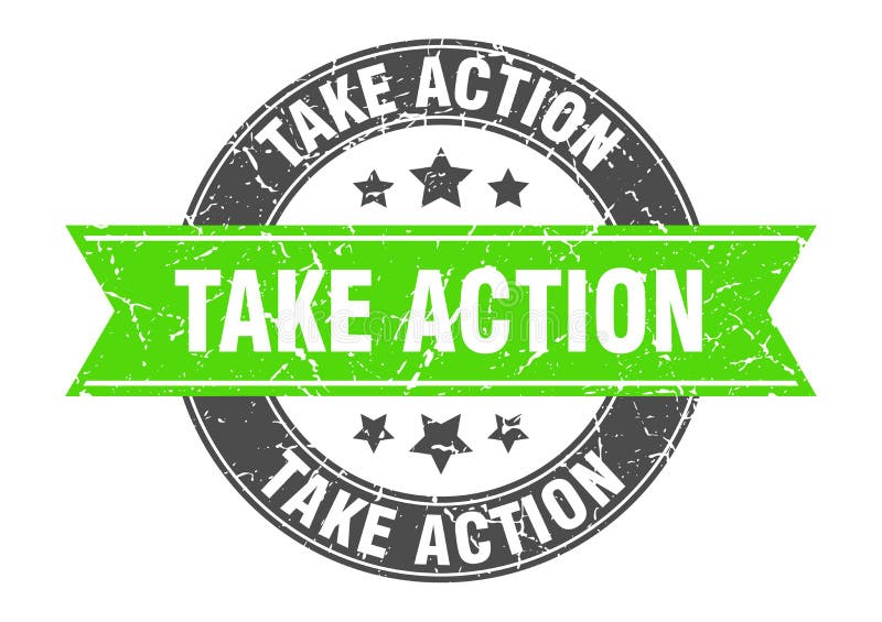 Take Action Sticker. Take Action Square Sign. Take Action Stock Vector ...