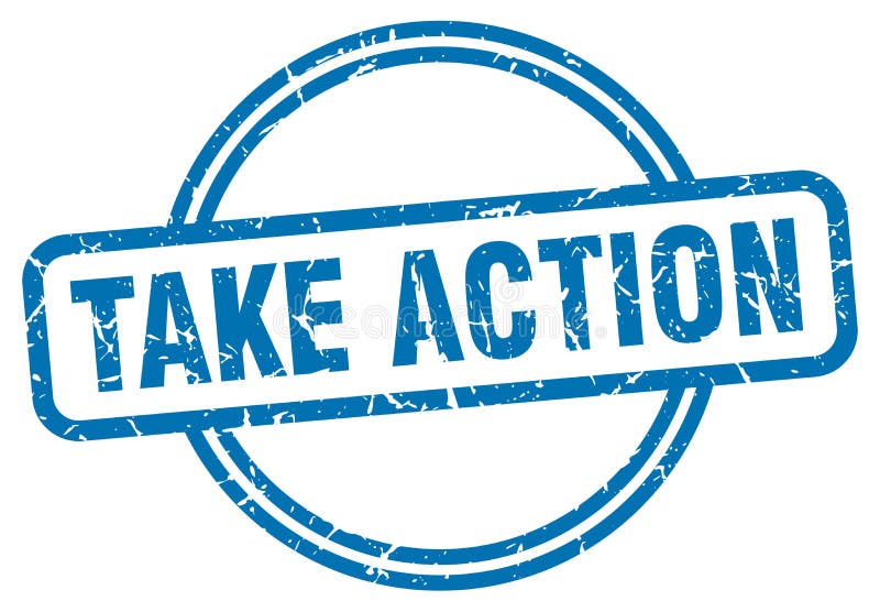 Take Action Stamp. Take Action Round Grunge Sign Stock Vector ...