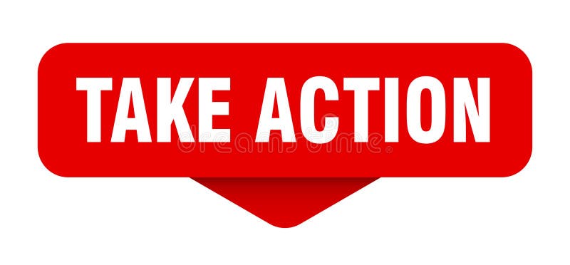 Take Action Sticker. Take Action Sign on Transparent Background Stock ...