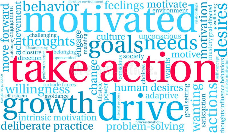 Take Action Word Cloud stock vector. Illustration of concept - 211016151
