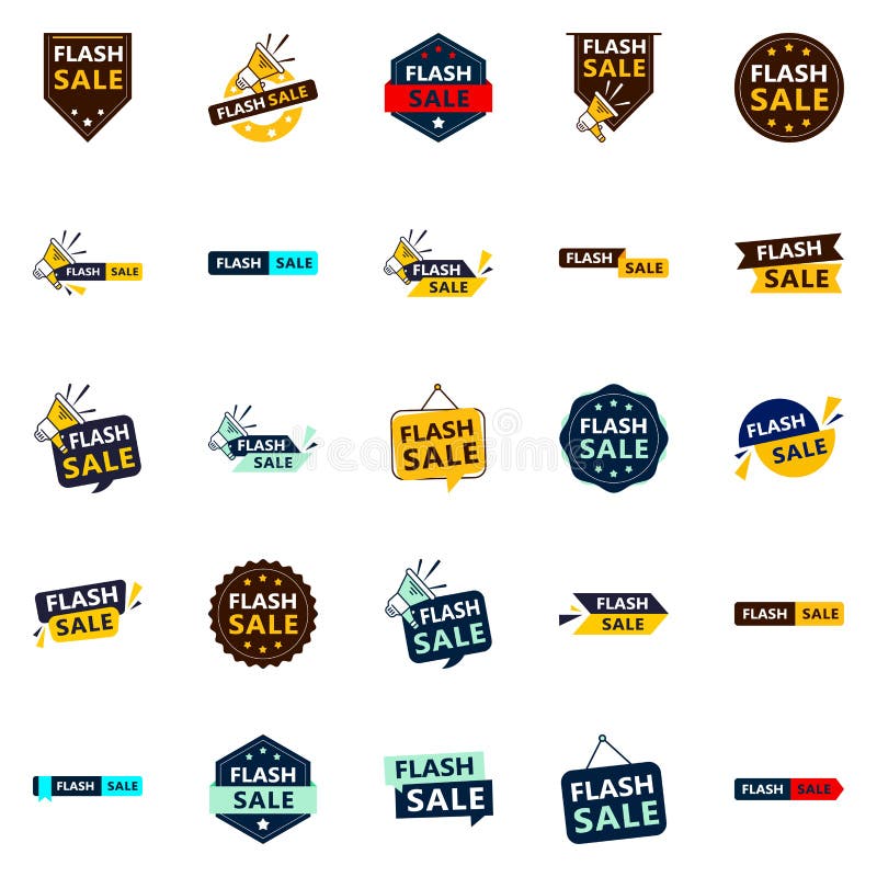 Take Advantage of the Special Deal with the Flash Sale Vector Bundle 25 ...