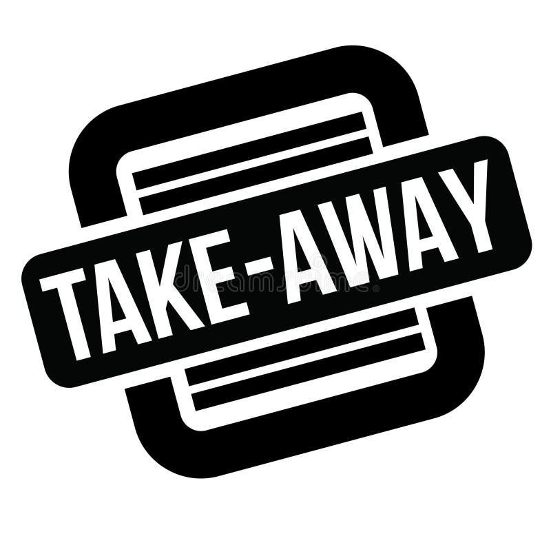 Take Away rubber stamp stock vector. Illustration of branding - 101381902