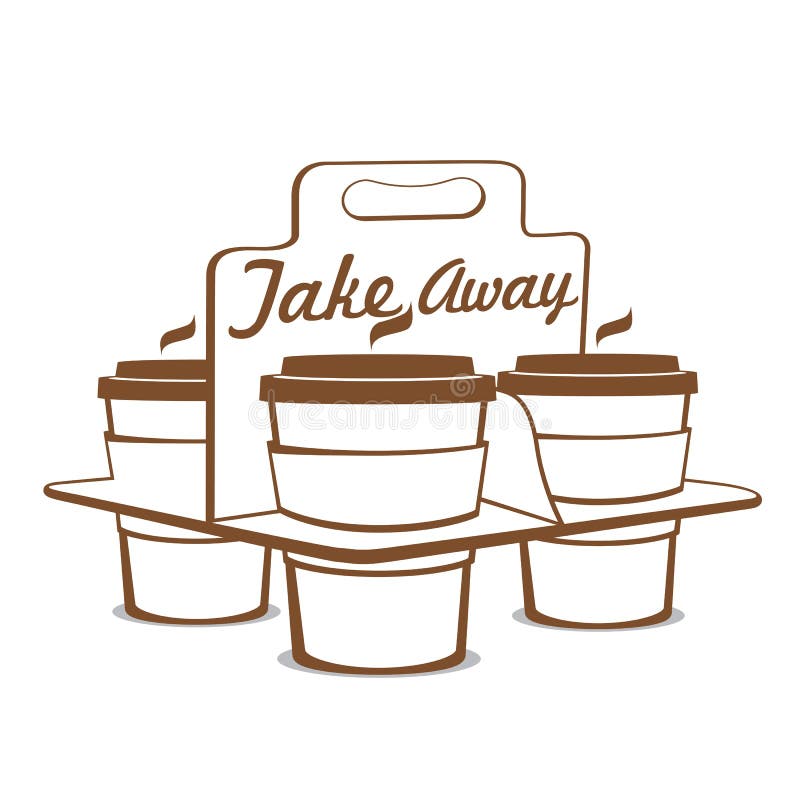 Take away coffee cups stock vector. Illustration of latte - 58279002
