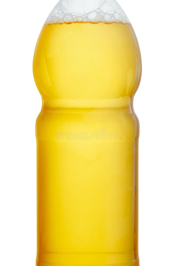 Take-away Draft Beer in a Plastic Bottle, Isolated on White, Close-up ...