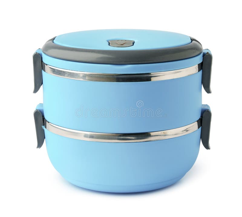 Take Away Food Boxes Containers on White Background Stock Photo - Image ...