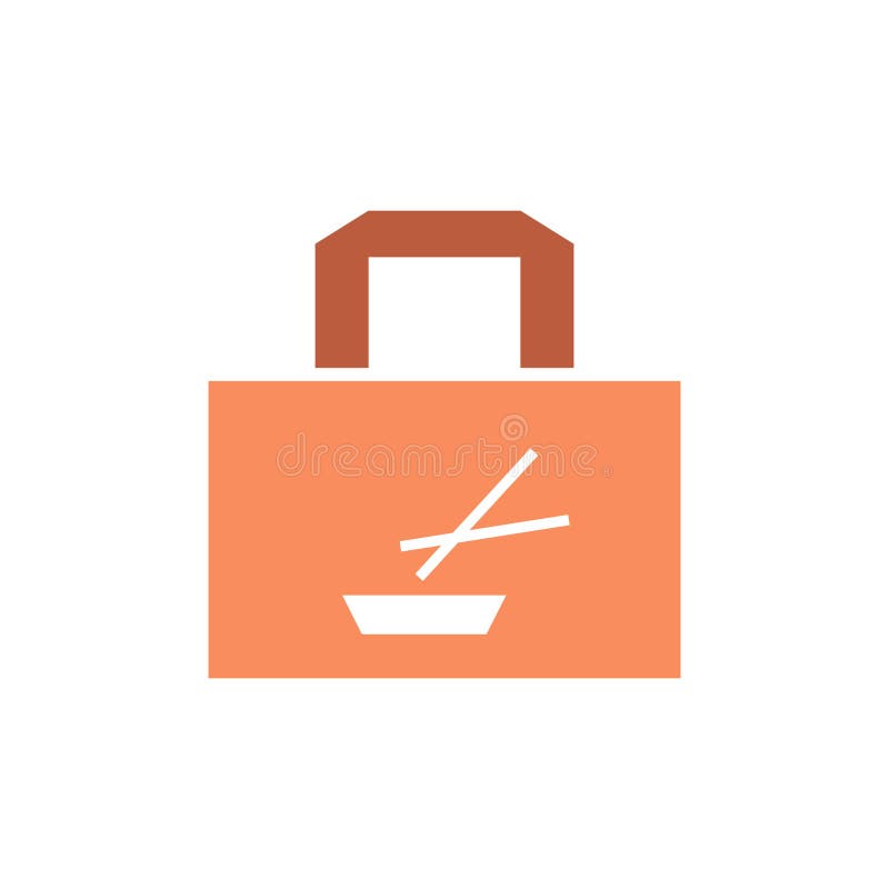 Take Away Food Vector Icon Logo Design Stock Vector - Illustration of ...