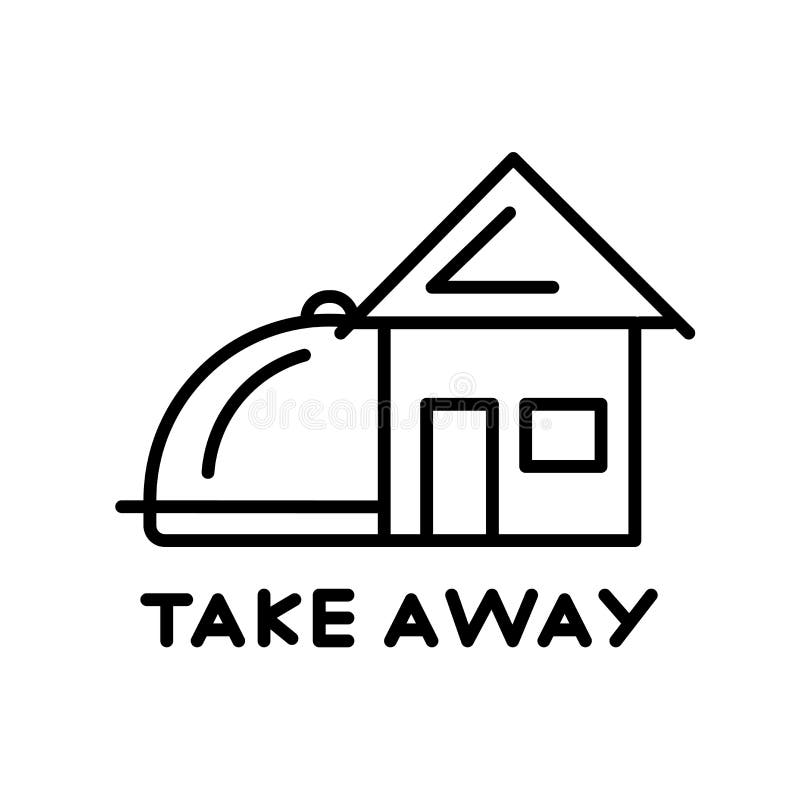 Take Away Icon Vector Isolated on White Background, Take Away Sign ...