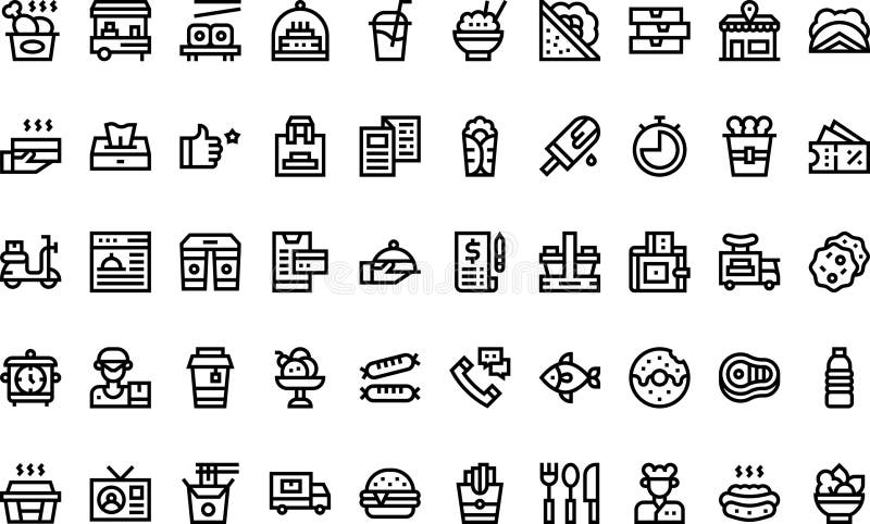Take Away Icons High-Quality Vector Icons Collection with Editable ...