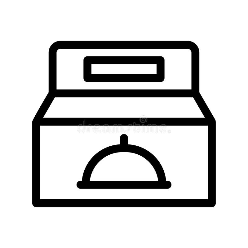 Take Away Line Icon Illustration Vector Graphic Stock Illustration ...