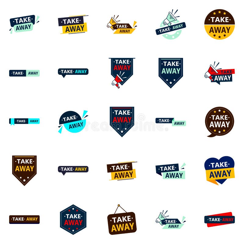 The Take Away Pack 25 Unique Vector Designs for Promoting Takeaway Food ...