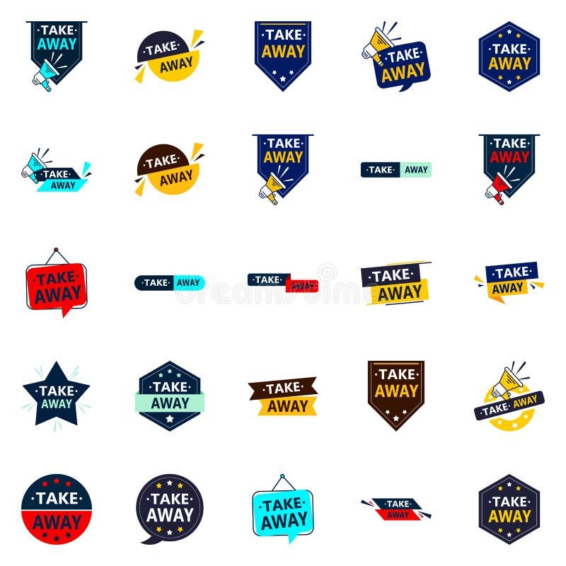 The Take Away Pack 25 Unique Vector Designs for Promoting Takeaway Food ...