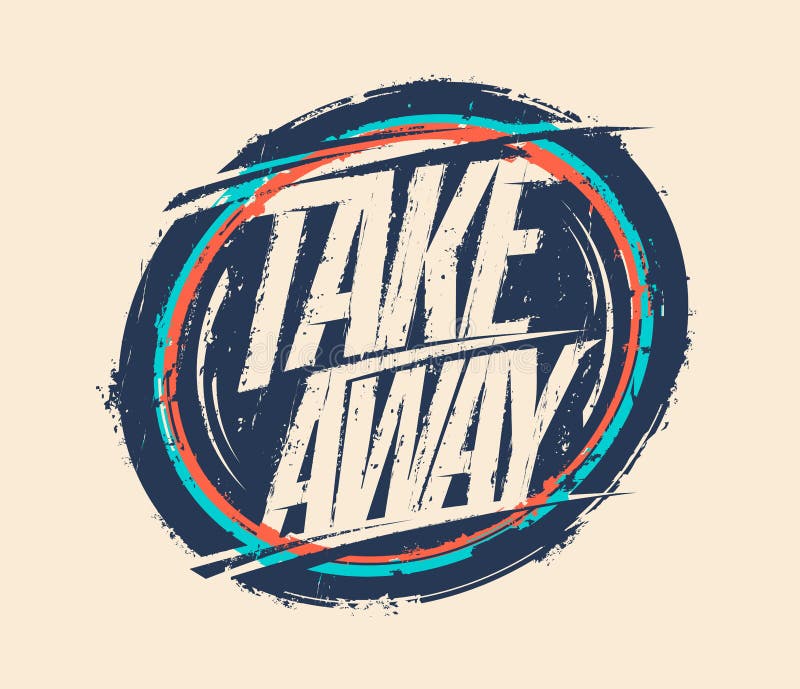 Take away stamp imprint stock illustration. Illustration of price ...