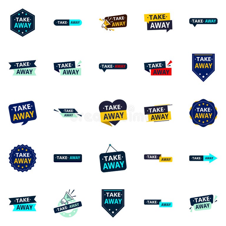 Take Away Vector Pack 25 High Impact Designs for Graphic Designers ...