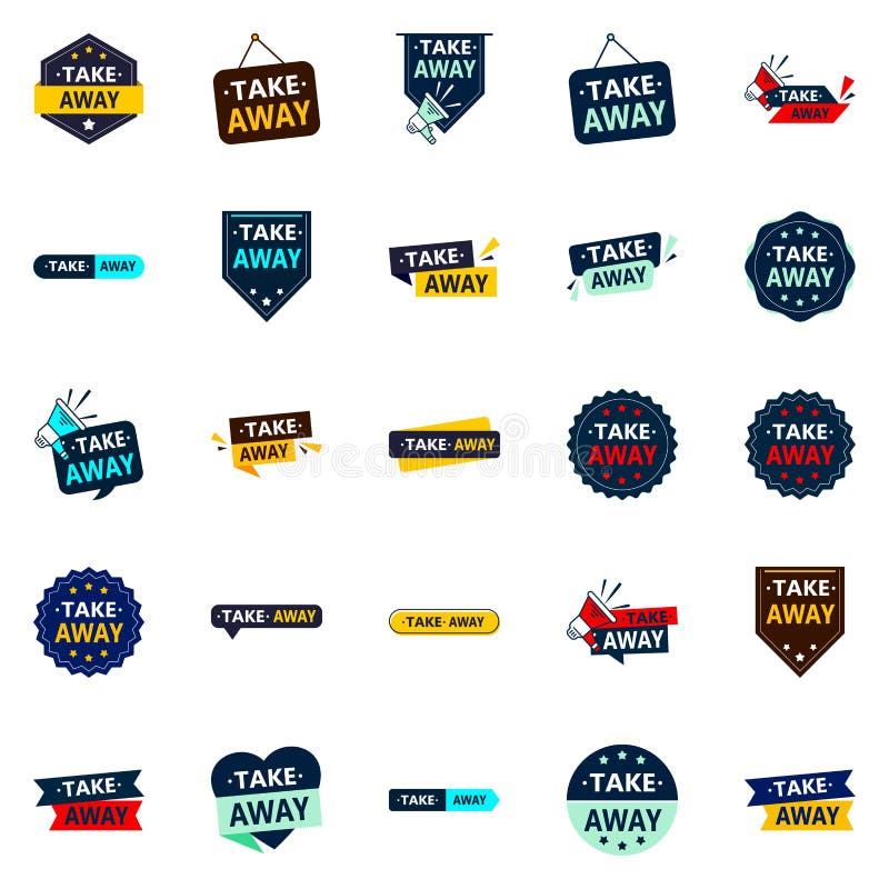 Take Away Vector Pack 25 High Impact Designs for Graphic Designers ...