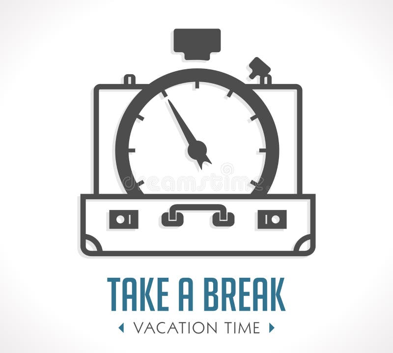 Vacation Time - Travel Suitcase Concept - Travel = Stock Vector ...