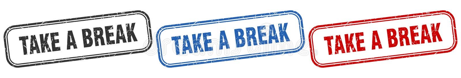 Take a break sticker stock vector. Illustration of background - 99001845
