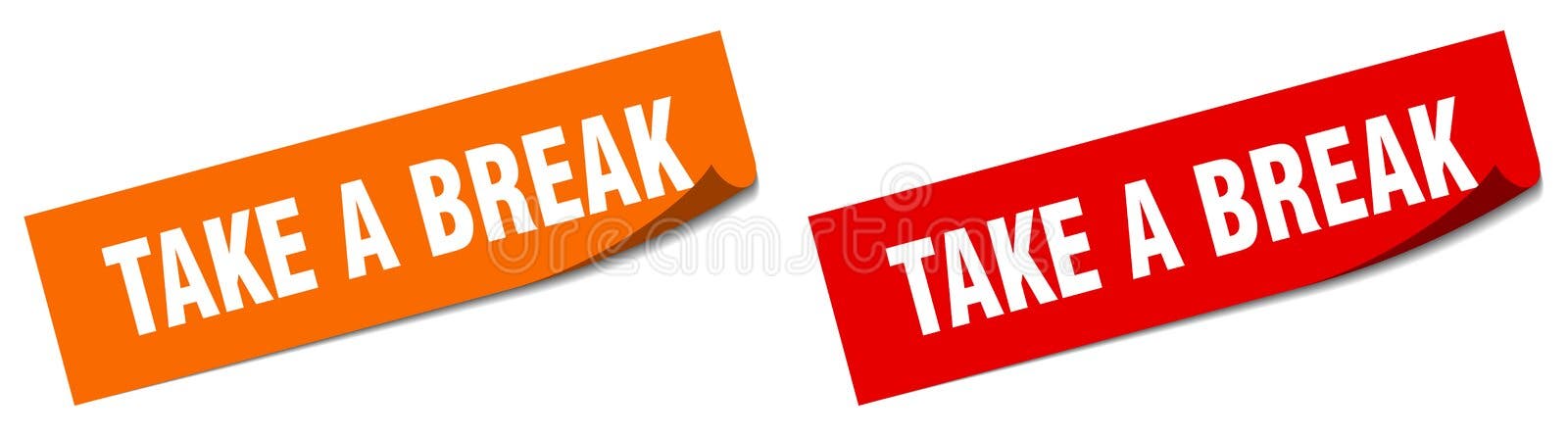 Take a break sticker stock vector. Illustration of background - 99001845