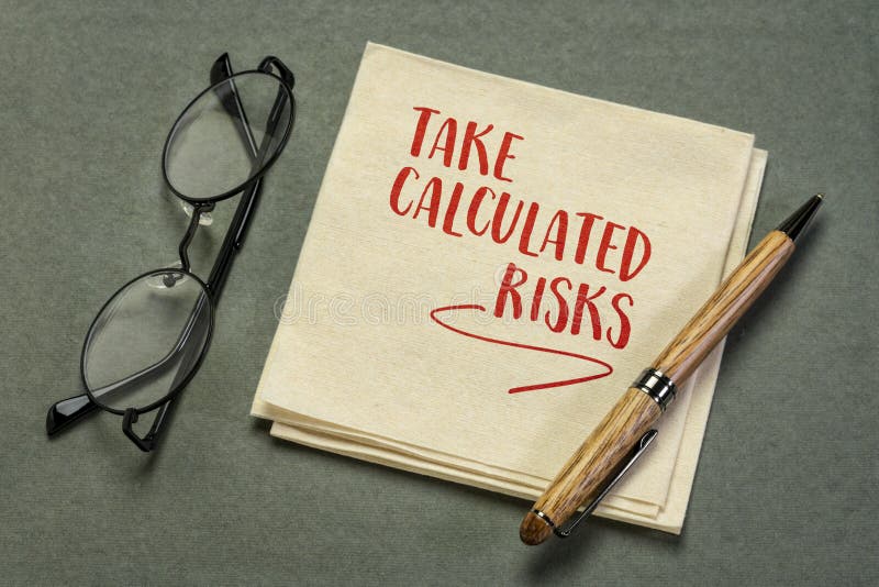 Take calculated risks stock image. Image of calculate - 254336943