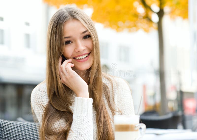 Take a call stock image. Image of female, scene, mobile - 27699789