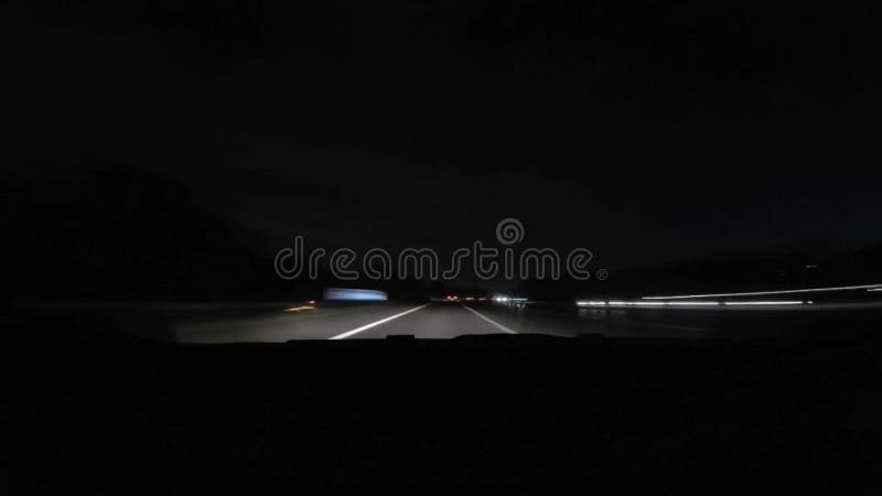 Take the Car Empty Mirror Slow Door Hangzhou Elevated Night View Delay ...