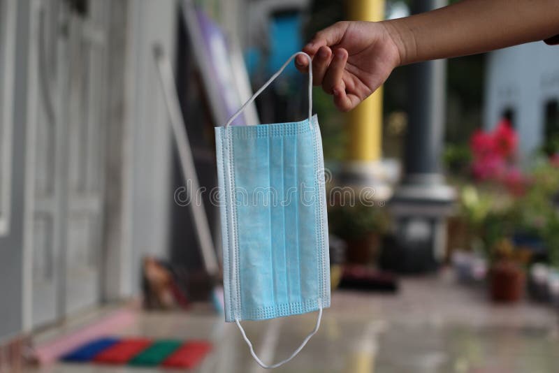 Take care of your mask stock image. Image of care, masks - 214636301