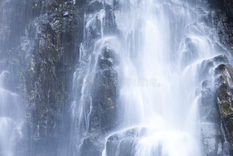 Take a Close Look at the Splashing Waterfall Stock Photo - Image of ...