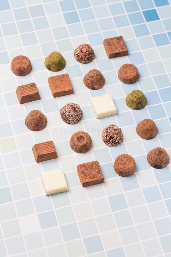 Different Flavors of Chocolate Stock Photo - Image of powder ...