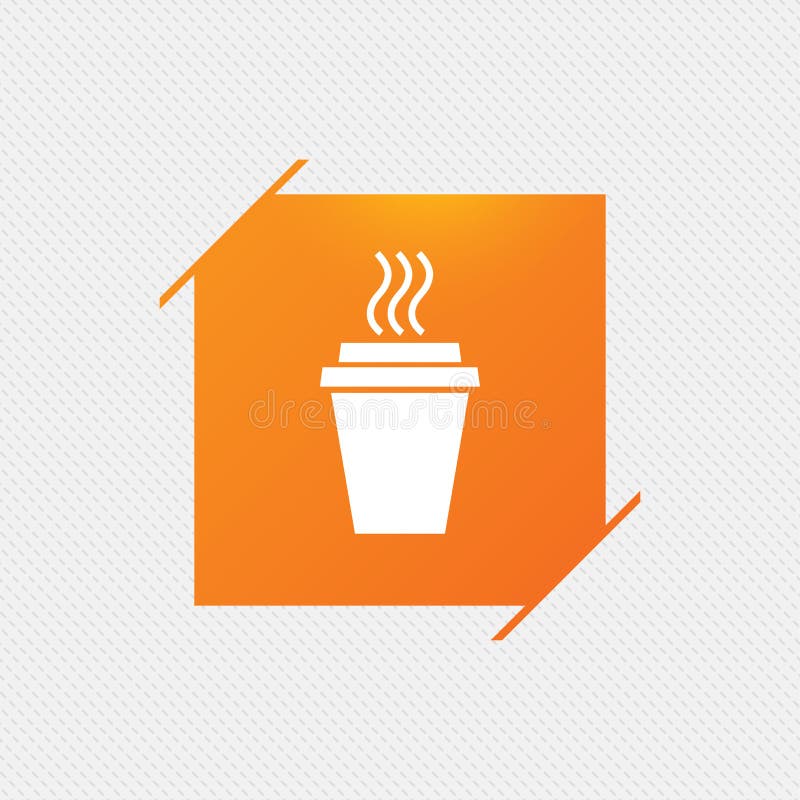 Take a Coffee Sign Icon. Hot Coffee Cup Stock Vector - Illustration of ...