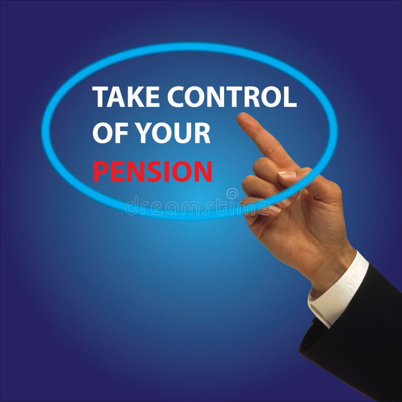 Take Control of Your Pension Stock Illustration - Illustration of plan ...