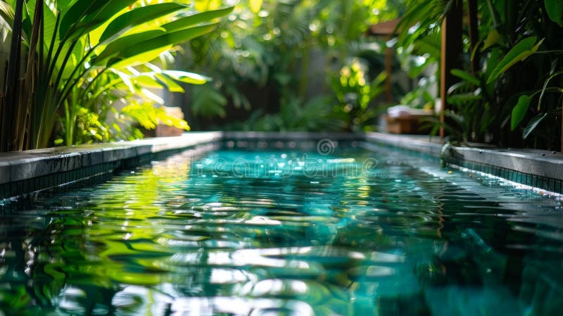 Take a Dip in the Outdoor Pool Surrounded by Lush Greenery and Bask in ...