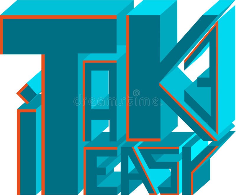 Take it easy lettering stock vector. Illustration of quotes - 196420389