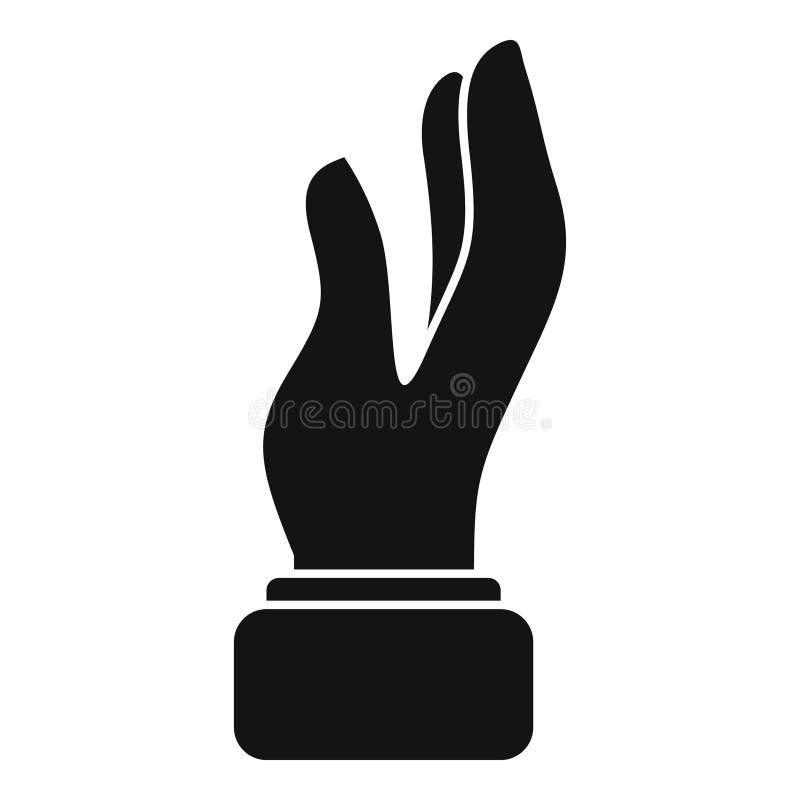 Take Finger Icon Simple Vector. Arm Pose Stock Illustration ...