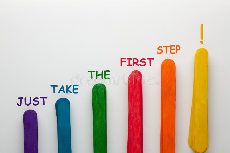 Take the First Step stock image. Image of education - 278428107