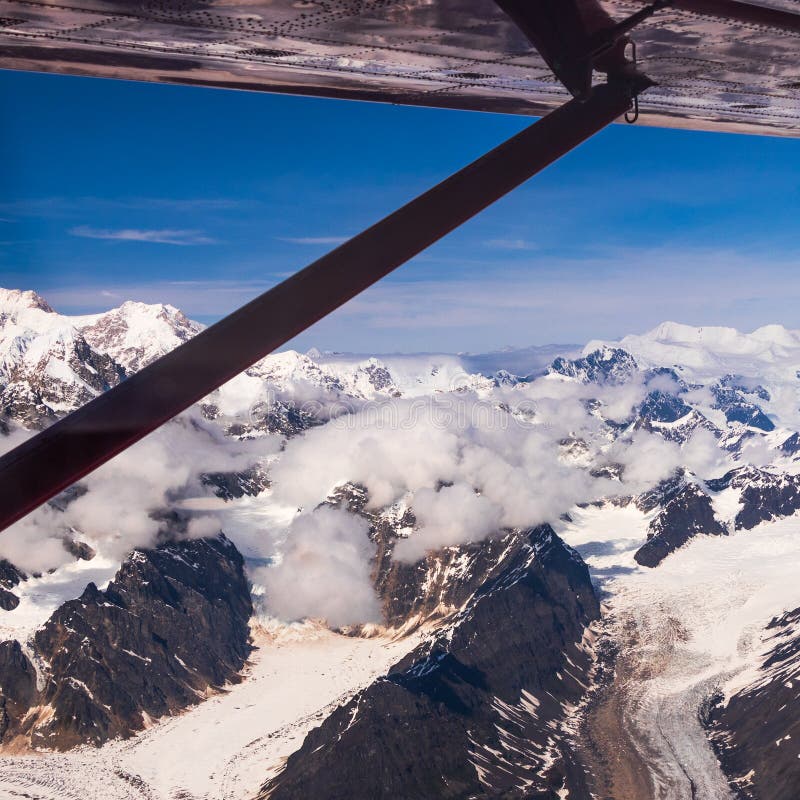 Take a Flight with Me Over the Alaska Range Stock Image - Image of ...