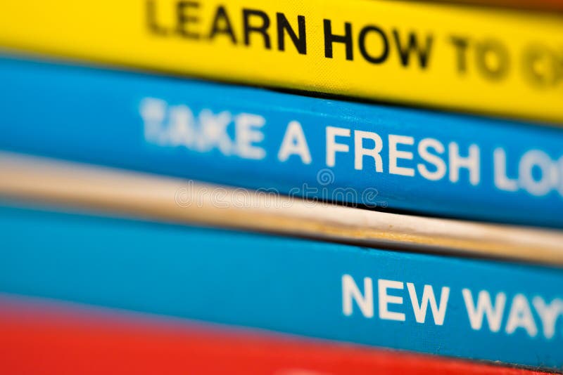 Take a Fresh Look Text Rusty Close Up View in Vivid Colorful Abstract ...