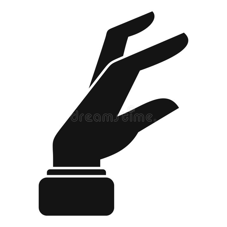 Take Gesture Icon Simple Vector. Finger Hold Stock Vector ...