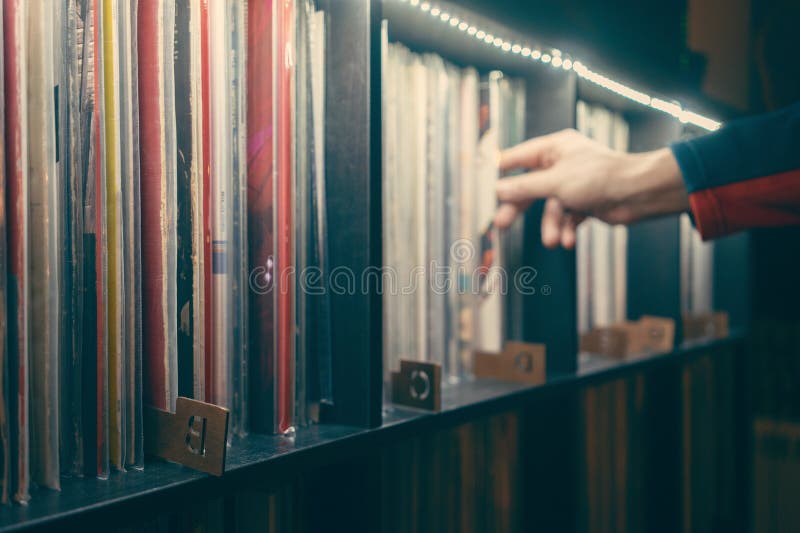 Take a Gramophone Record from the Collection Stock Image - Image of ...