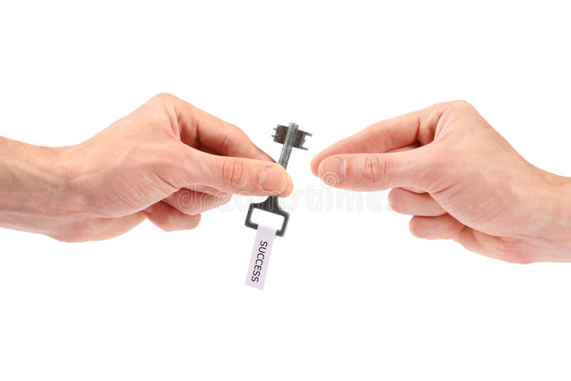 Hand holding key stock photo. Image of people, gate, beginning - 16306738