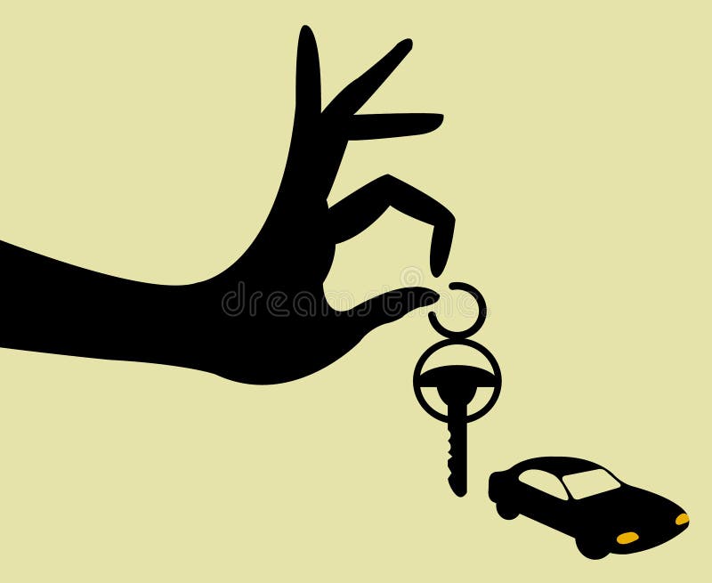 Take the keys for car stock vector. Illustration of symbol - 18247132