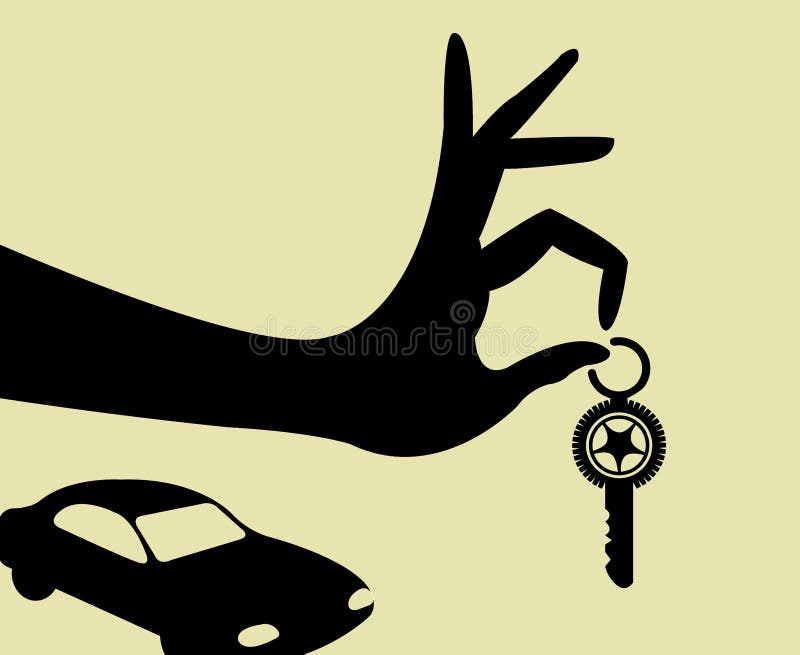 Take the keys for car stock vector. Illustration of painting - 18338295