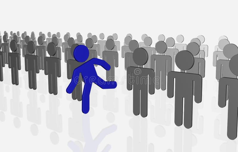 Take the lead stock illustration. Illustration of design - 21805953