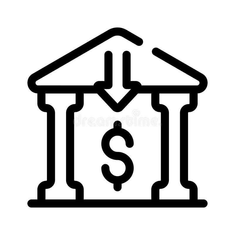 Take a Look at this Amazing Icon of Bank in Modern Style Stock ...